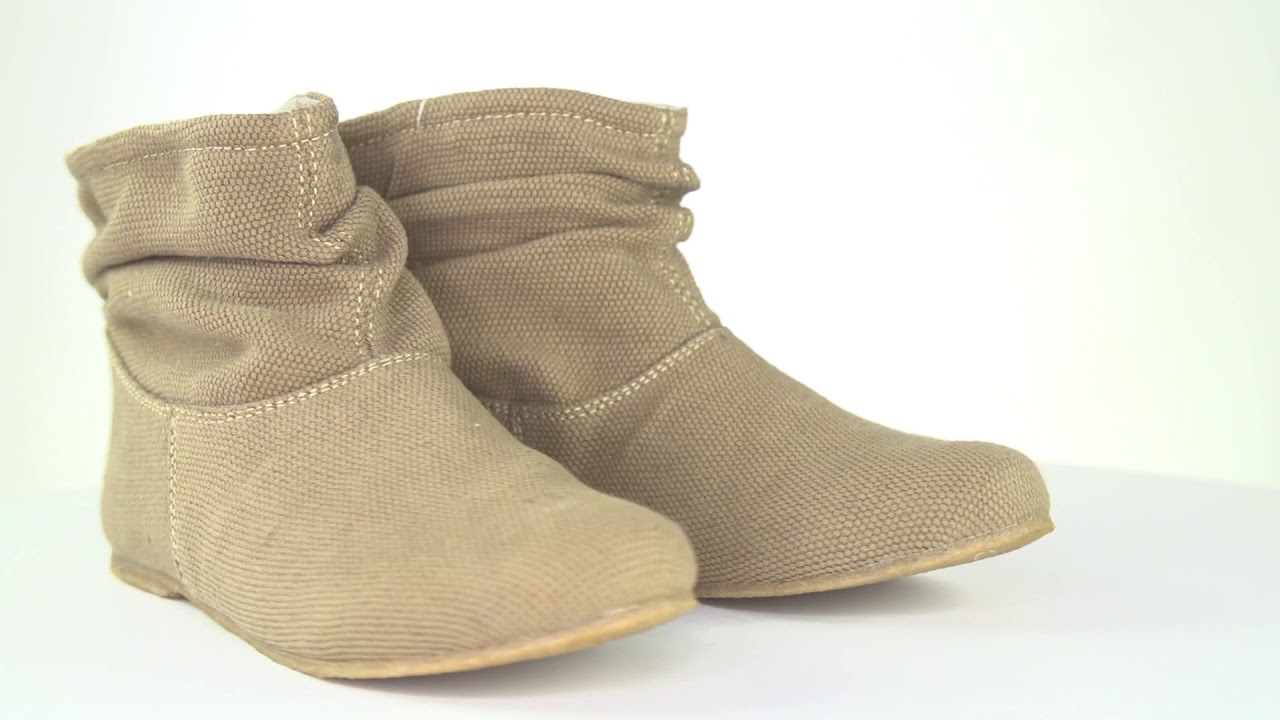 Handmade Organic Hemp Boots For Ladies "Mademoiselle" - YouTube