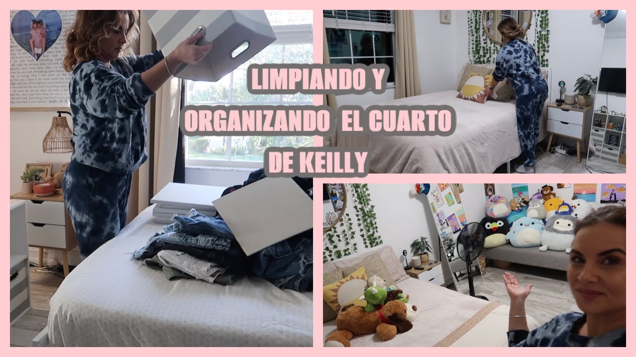 Limpiando y ordenando el cuarto y closet de Keilly ,antes y despues ...