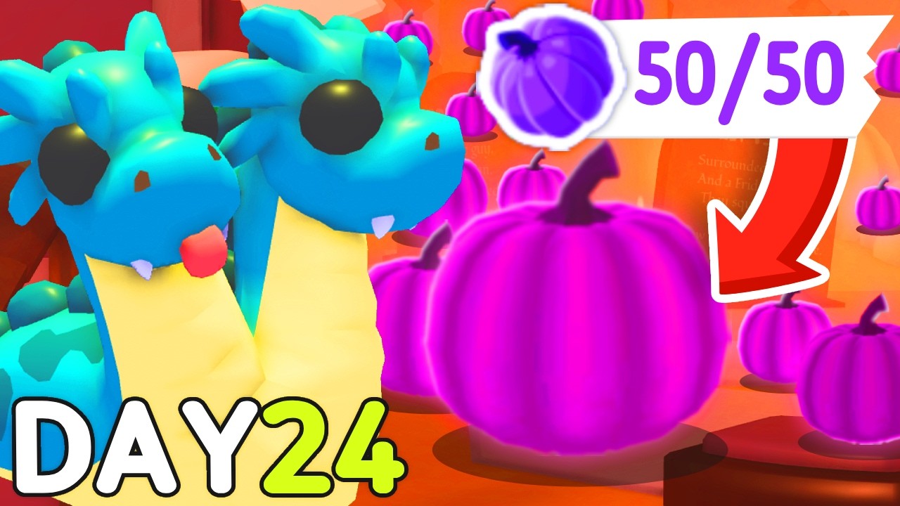DAY 24 - ALL 40 Purple Pumpkin Locations in Adopt Me! - YouTube