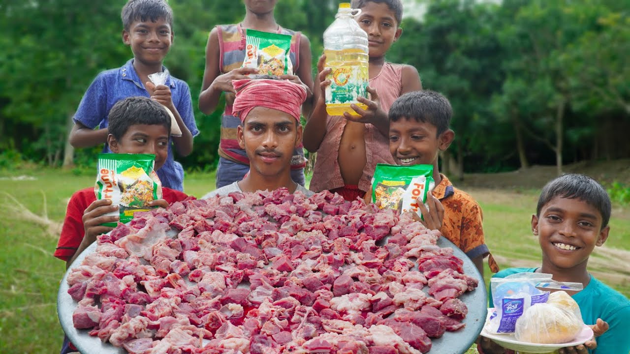 Beef Biriyani - Traditional Picnic - A Boy Cooking Beef Tehari for Kids ...