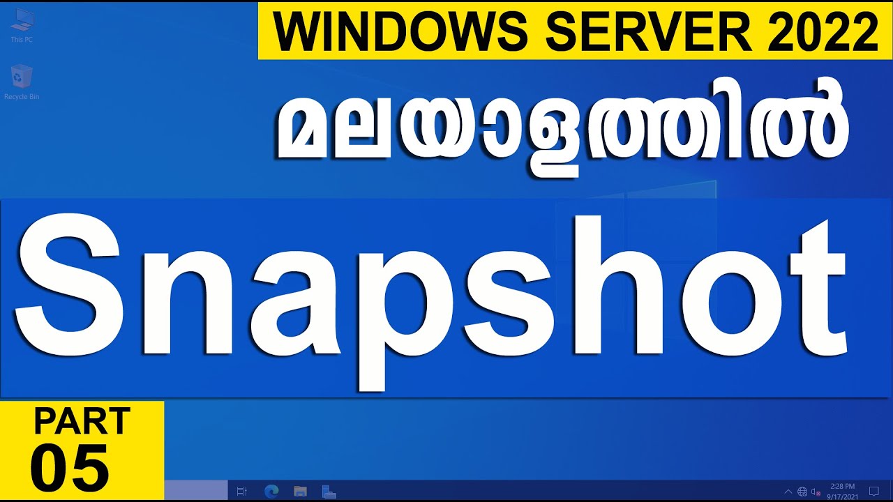 How to take snapshot in VMware workstation? Windows Server 2022 ...