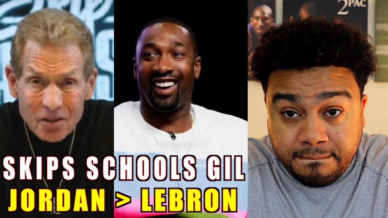 Skip Bayless Schools Gilbert On Jordan and Lebron - YouTube