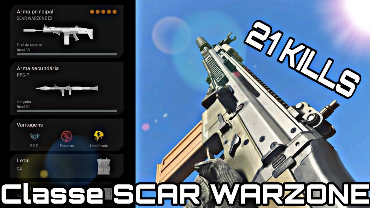 A Classe INSANA de FN SCAR 17 do WARZONE!! (Modern Warfare Warzone ...