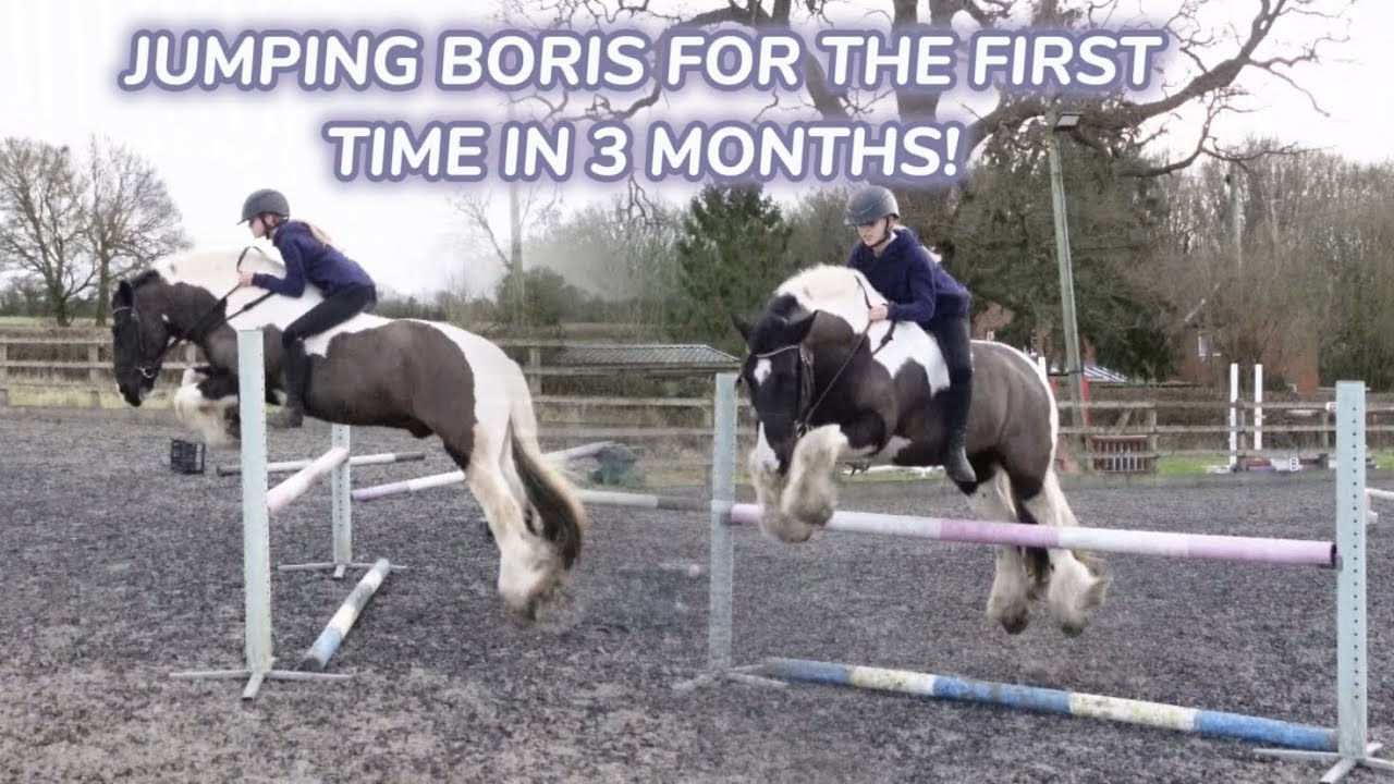 JUMPING BORIS FOR THE FIRST TIME IN 3 MONTHS | Bareback jumping - YouTube