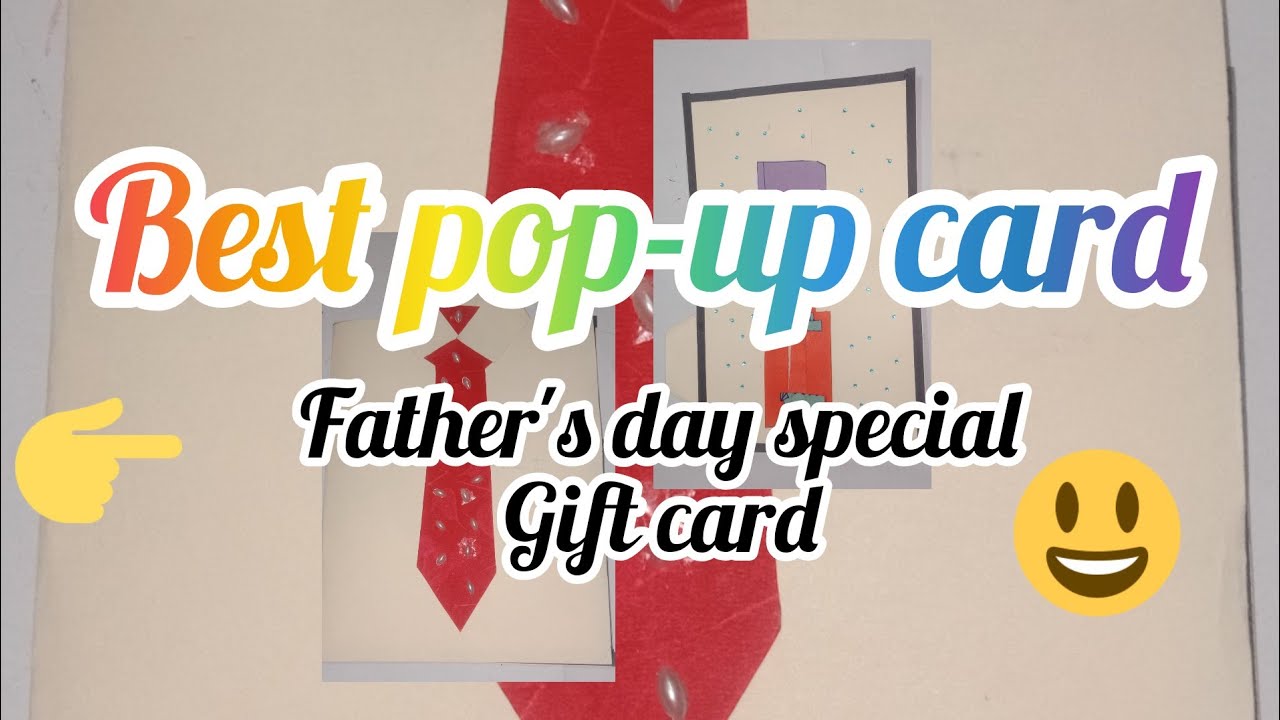 DIY pop-up card | father's day special card | gift card | handmade card ...