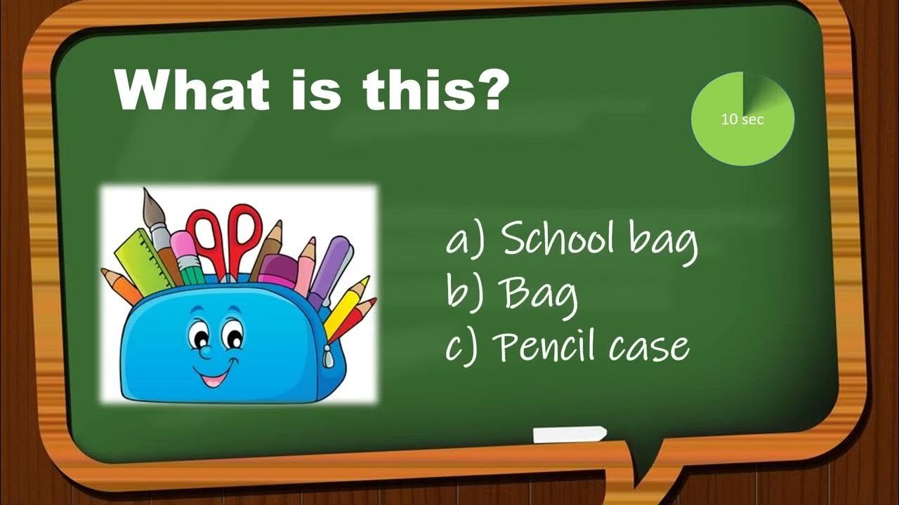 Classroom Objects Vocabulary Quiz - YouTube
