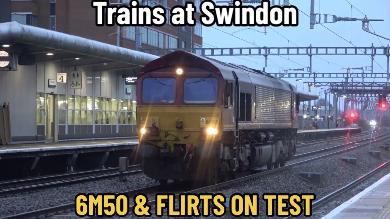 Trains at Swindon | A SCARE from 6M50 & TFW Class 756 FLIRTS on test ...