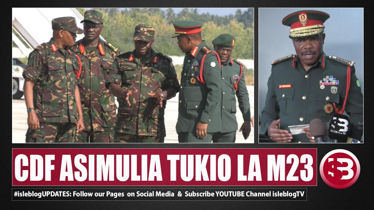 #KILICHOJIRI UJIO WA JENERALI JOHN MKUNDA (CDF) TANZANIA - YouTube