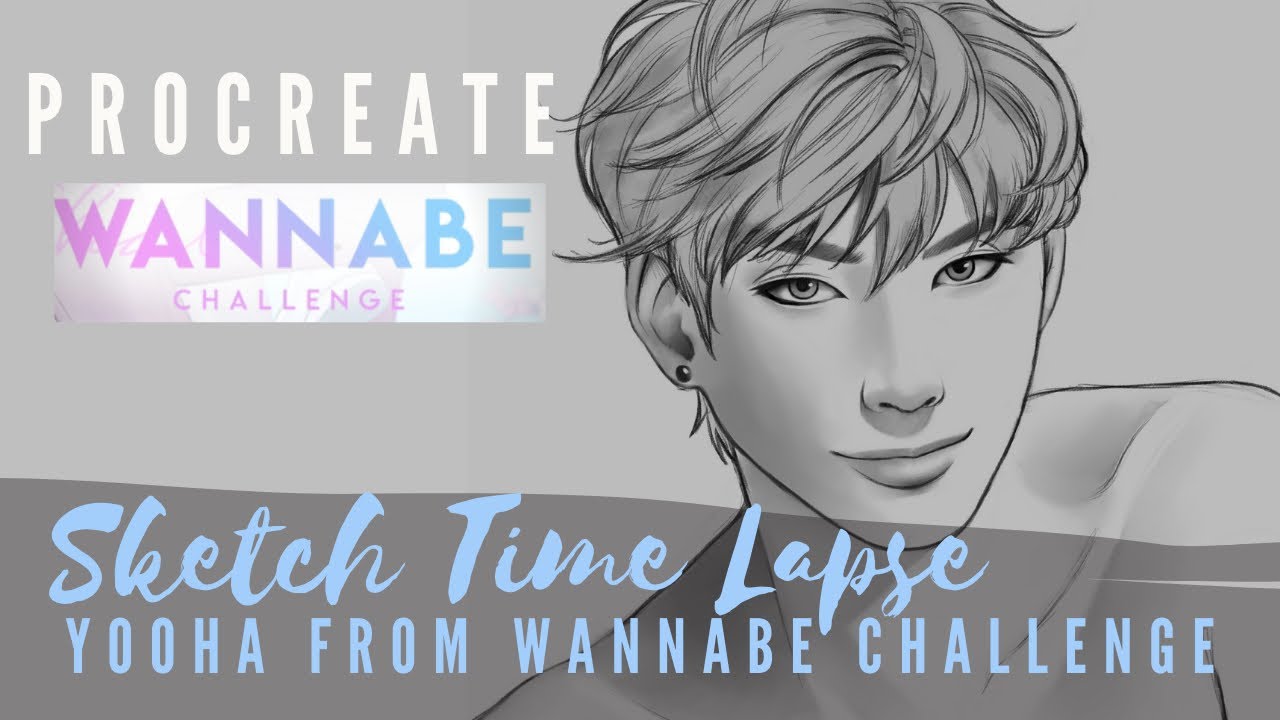 Sketching Yooha from Wannabe Challenge | PROCREATE - YouTube