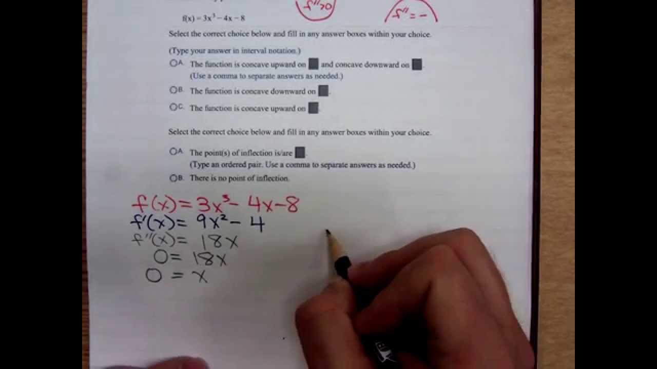 Math 1325 Concavity of Polynomial Function - YouTube