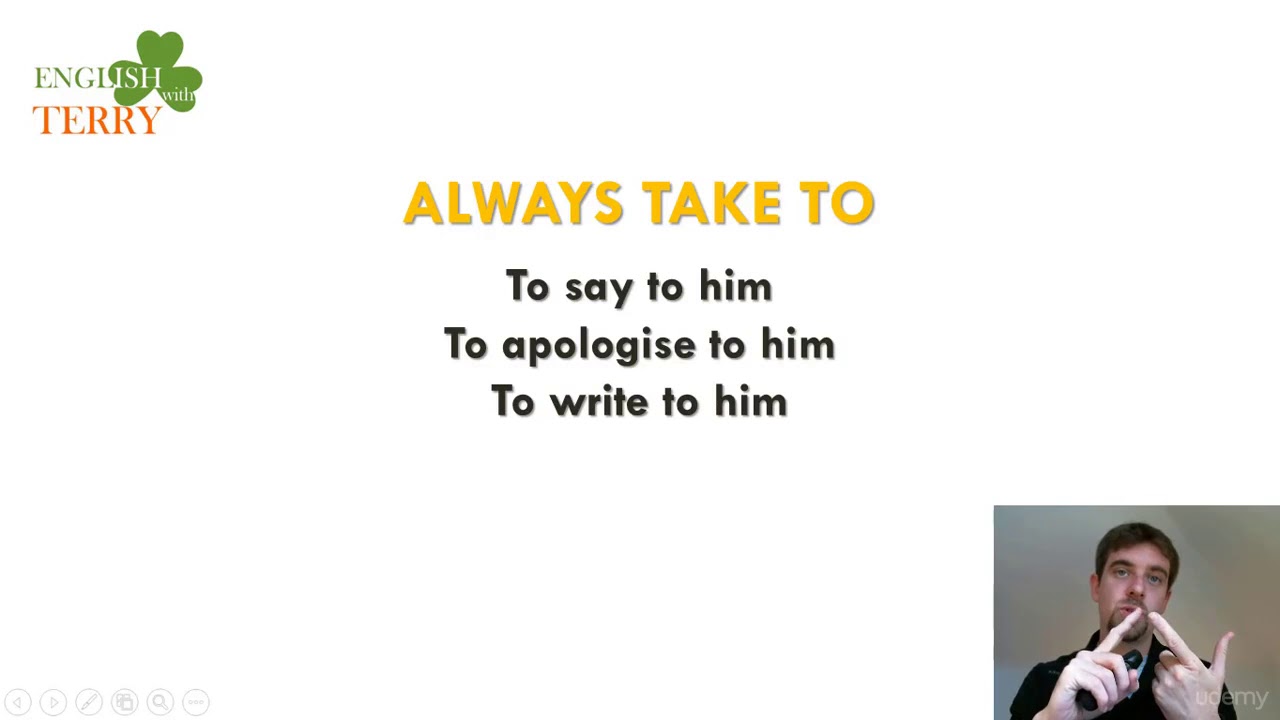 48 Learn English The word him with common verbs - YouTube