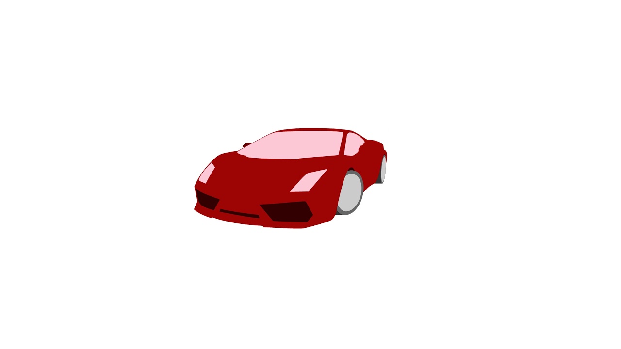 Lambo animation progress... 2D 3D - YouTube