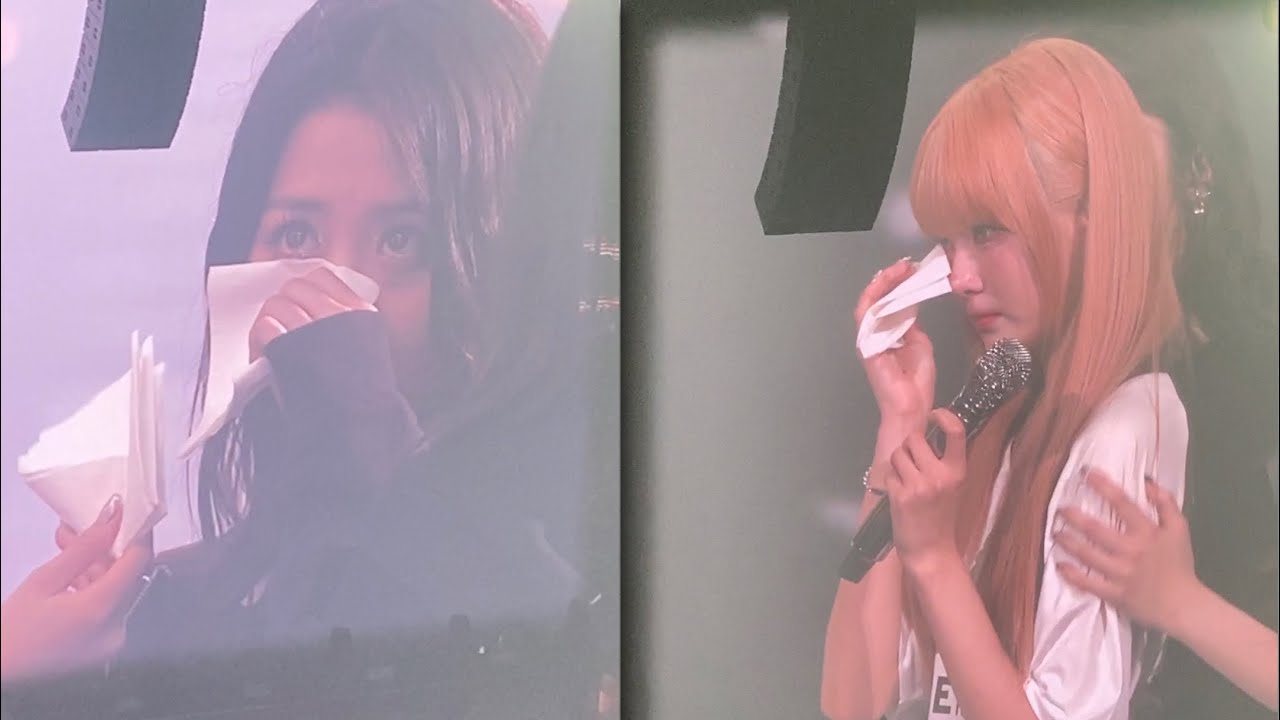 LE SSERAFIM - Yunjin,Eunchae Crying 😢[2023 LE SSERAFIM TOUR ‘FLAME RISES’ in Seoul] +230812 Day1 ...