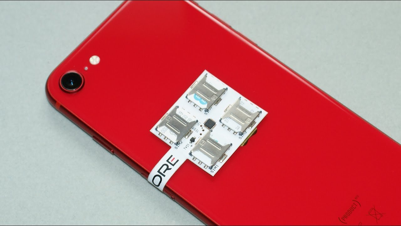 iPhone SE 2020 with 4 SIM cards using Multi DUAL SIM adapter SIMore ...