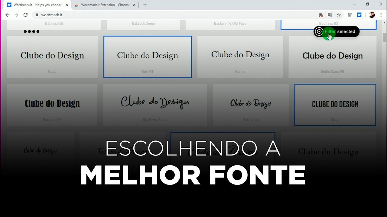 Escolhendo a melhor fonte para o seu projeto com Wordmark - YouTube