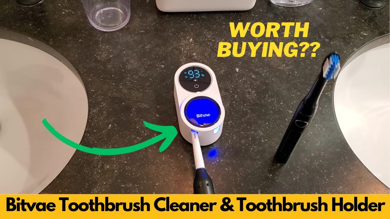 Bitvae Toothbrush Cleaner & Toothbrush Holder, Cleaning and Air Drying ...