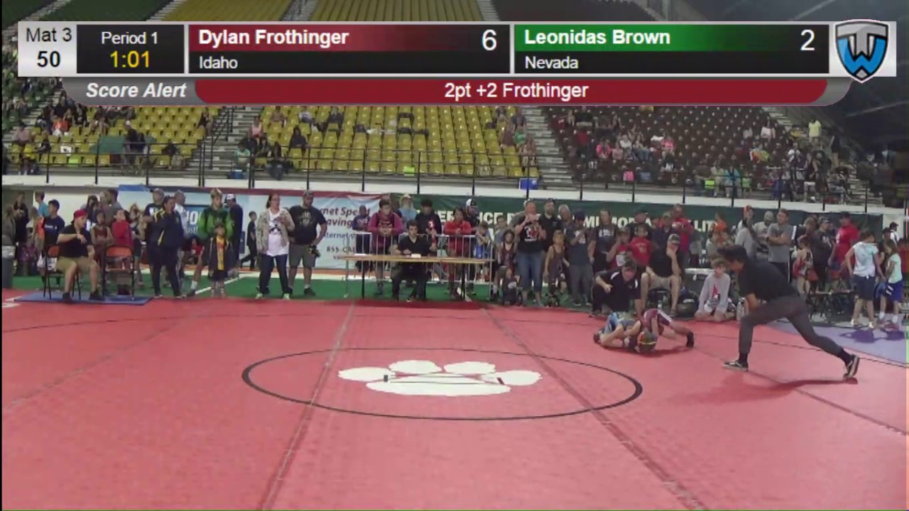 27 Intermediate 50 Dylan Frothinger Idaho vs Leonidas Brown Nevada ...