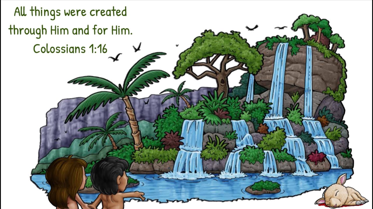 God Made The World | Bible Story Doodle Illustration | The Story of ...