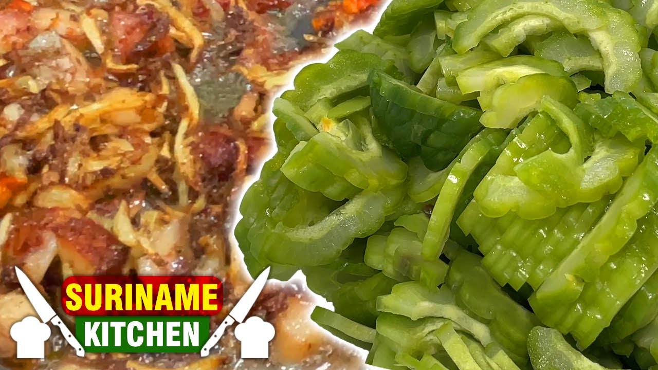Sopropo (Karaila Canadees) Met Surinaamse Warme Vis | Bitter Melon With ...