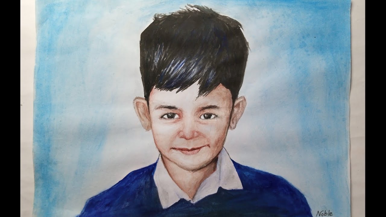 Sheikh Rasel Water Colour Painting || #Noble_Art_Gallery - YouTube