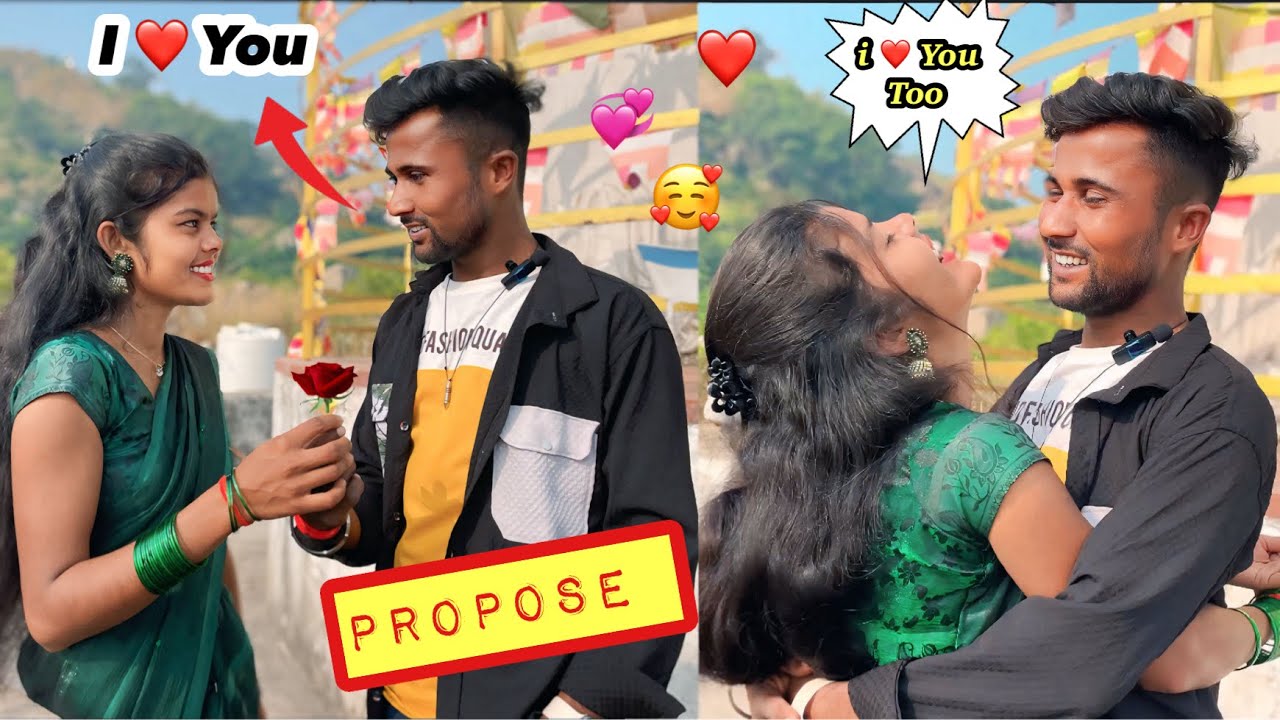 Finally Proposed Her In Real Life 🥰🤗🥀 // Ravindra Babu - YouTube