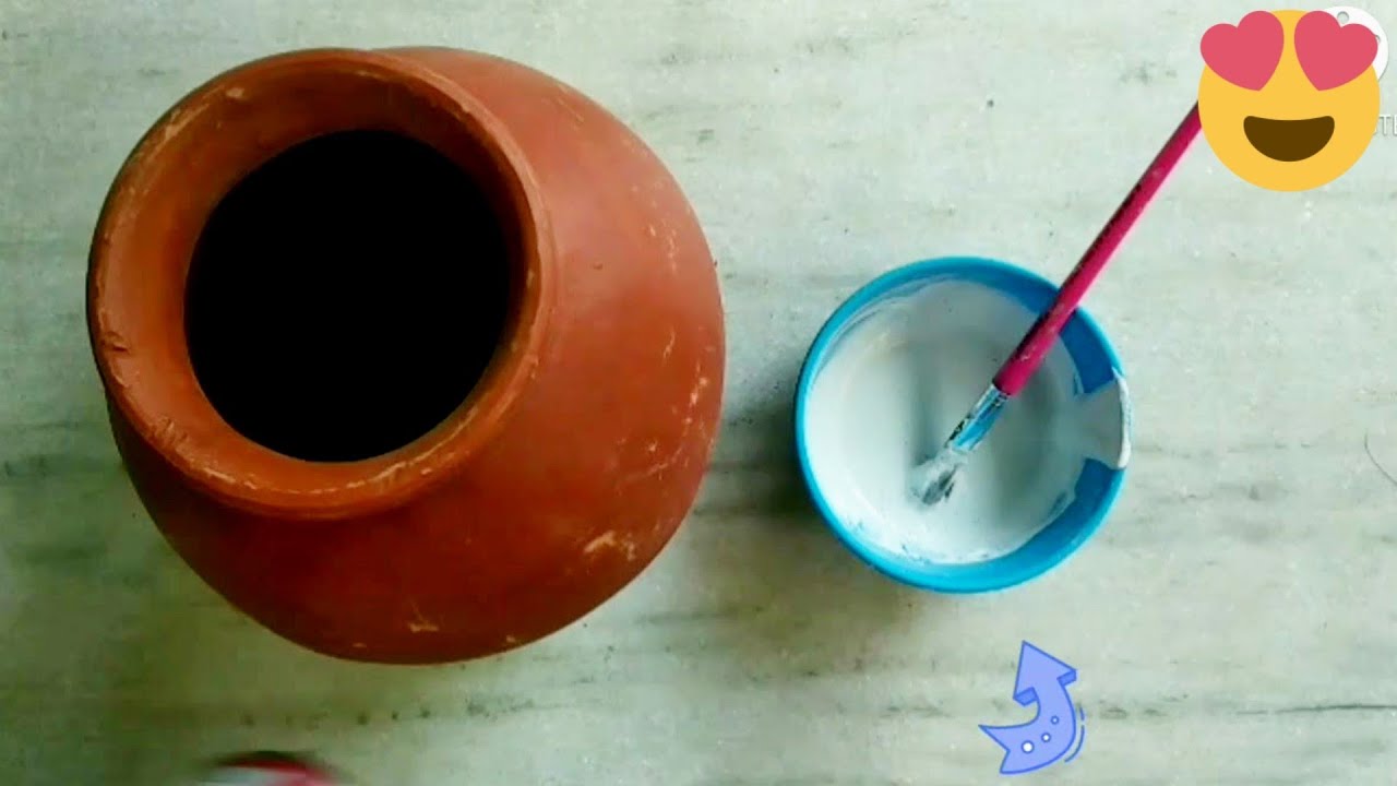 2 paint and decor video || pot and havan kund decorate at home || by ...