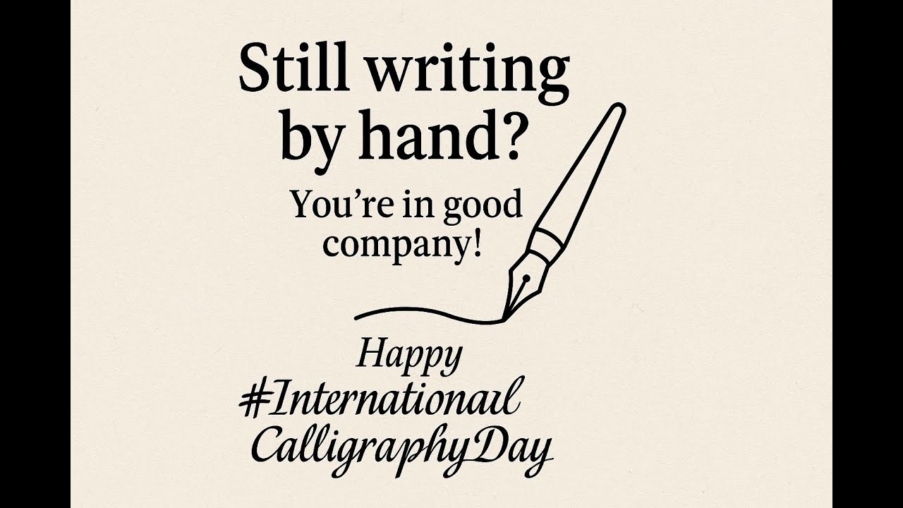 International Calligraphy Day – The Art of Beautiful Writing - YouTube