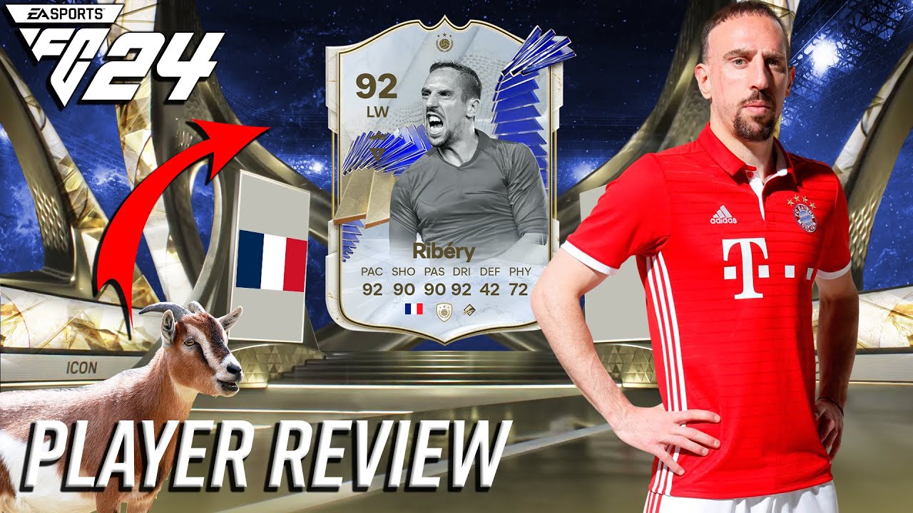 THE BEST ICON WINGER IN EA FC 24? 92 TOTY ICON RIBERY PLAYER REVIEW! EA ...