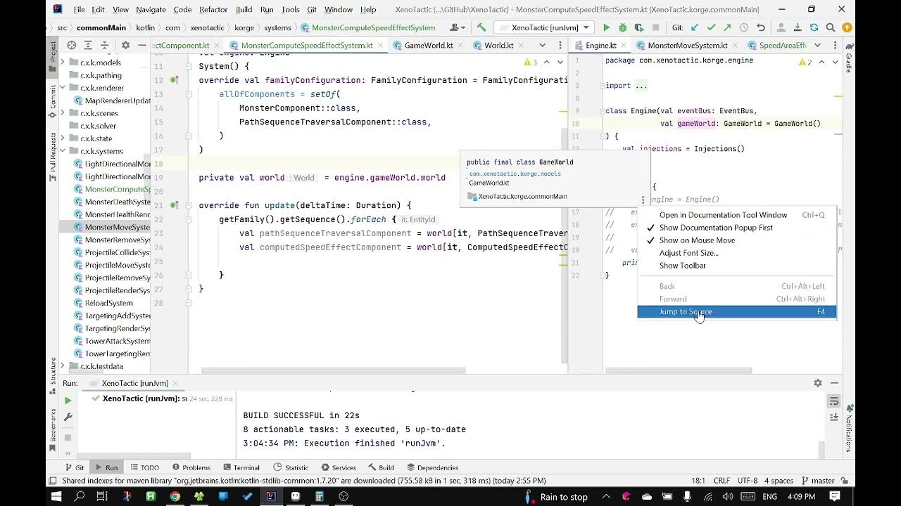 IntelliJ Question: Is it possible to have tooltip ctrl+click jump to source? - YouTube