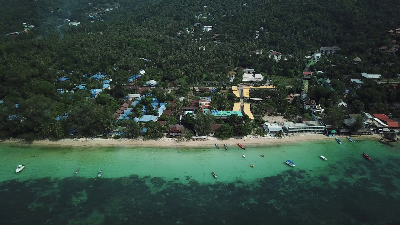 4K Aerial Video of Sairee Beach, Koh Tao DJI MAVIC Pro - YouTube