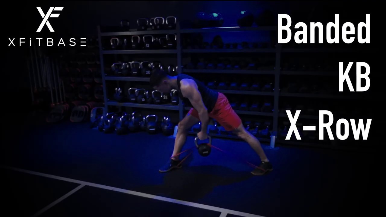 Banded Kettlebell X-Row . Xfitbase FBB Exercise Demo - YouTube