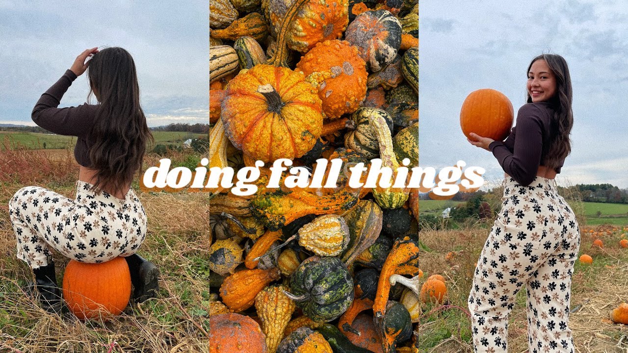 fall weekend in my life vlog | pumpkin patch, brunch, cute fall outfits ...