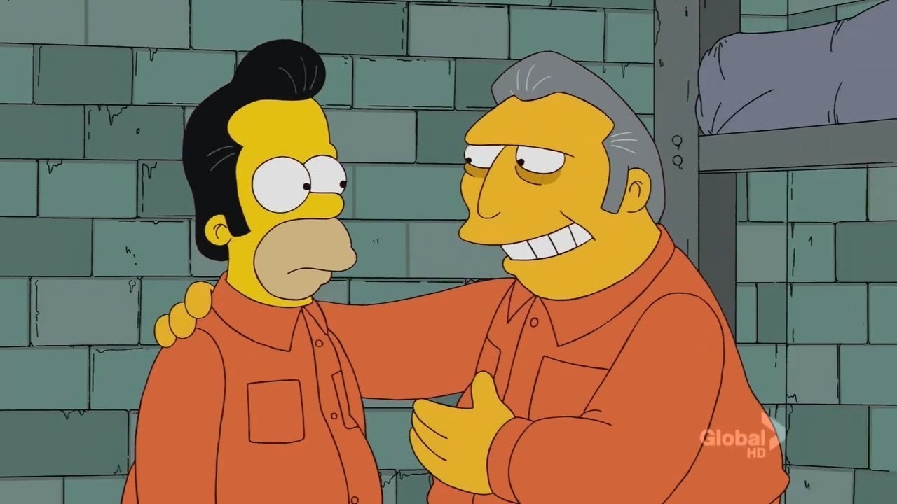Homer the prison mafia spy [The Simpsons] - YouTube