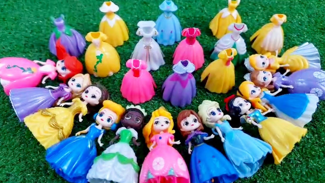 ASMR | Unboxing Disney Princess Spin & Reveal Surprise Dolls ...