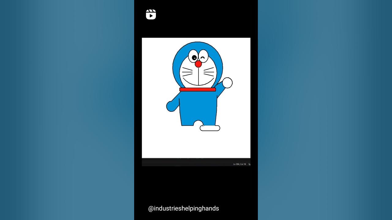 Draw "Doremon" using Python ... Subscribe for more #python #pythonprogramming #doremon #drawing ...