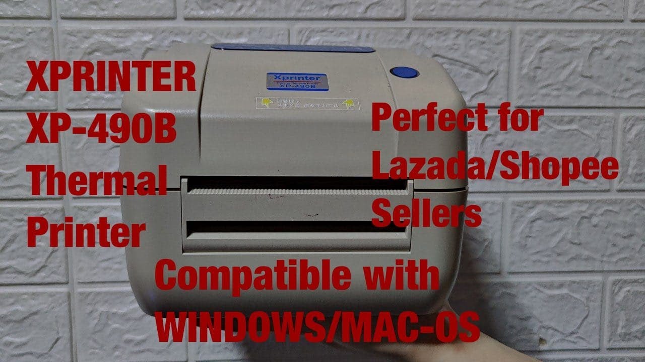(2024) How to Set Up Xprinter XP-490B Thermal Printer Windows MacOS | Lazada Shopee Waybill ...