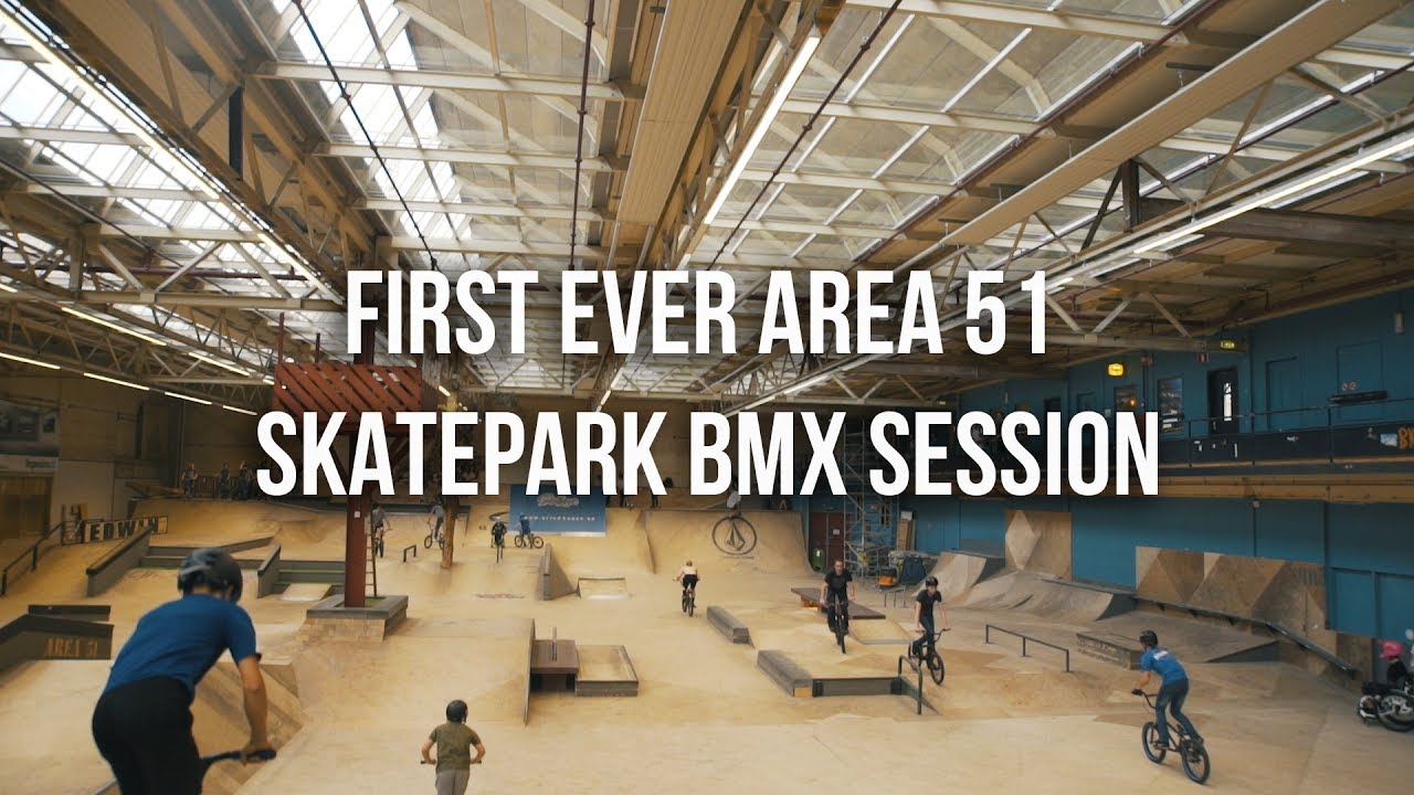 FIRST EVER AREA 51 SKATEPARK BMX & SCOOTER SESSION - YouTube