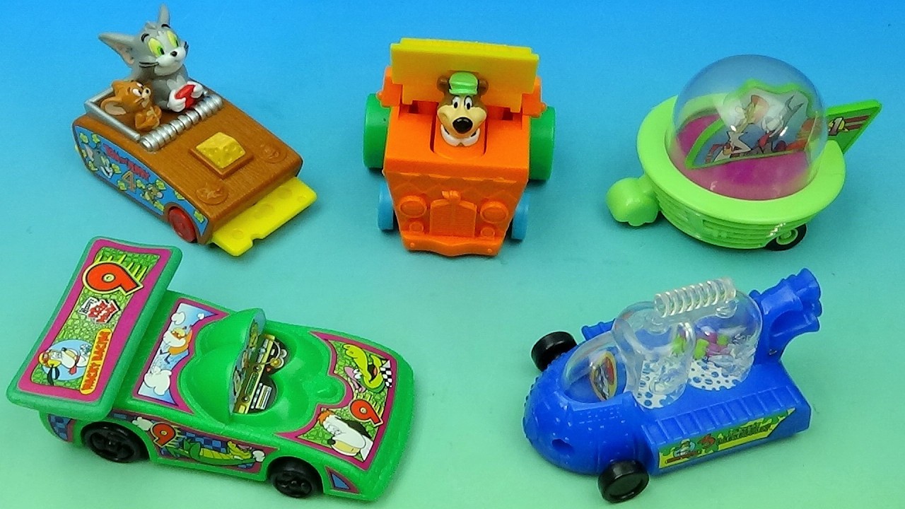 1999 CARTOON NETWORK WACKY RACING set of 5 WENDY'S COLLECTIBLES VIDEO ...
