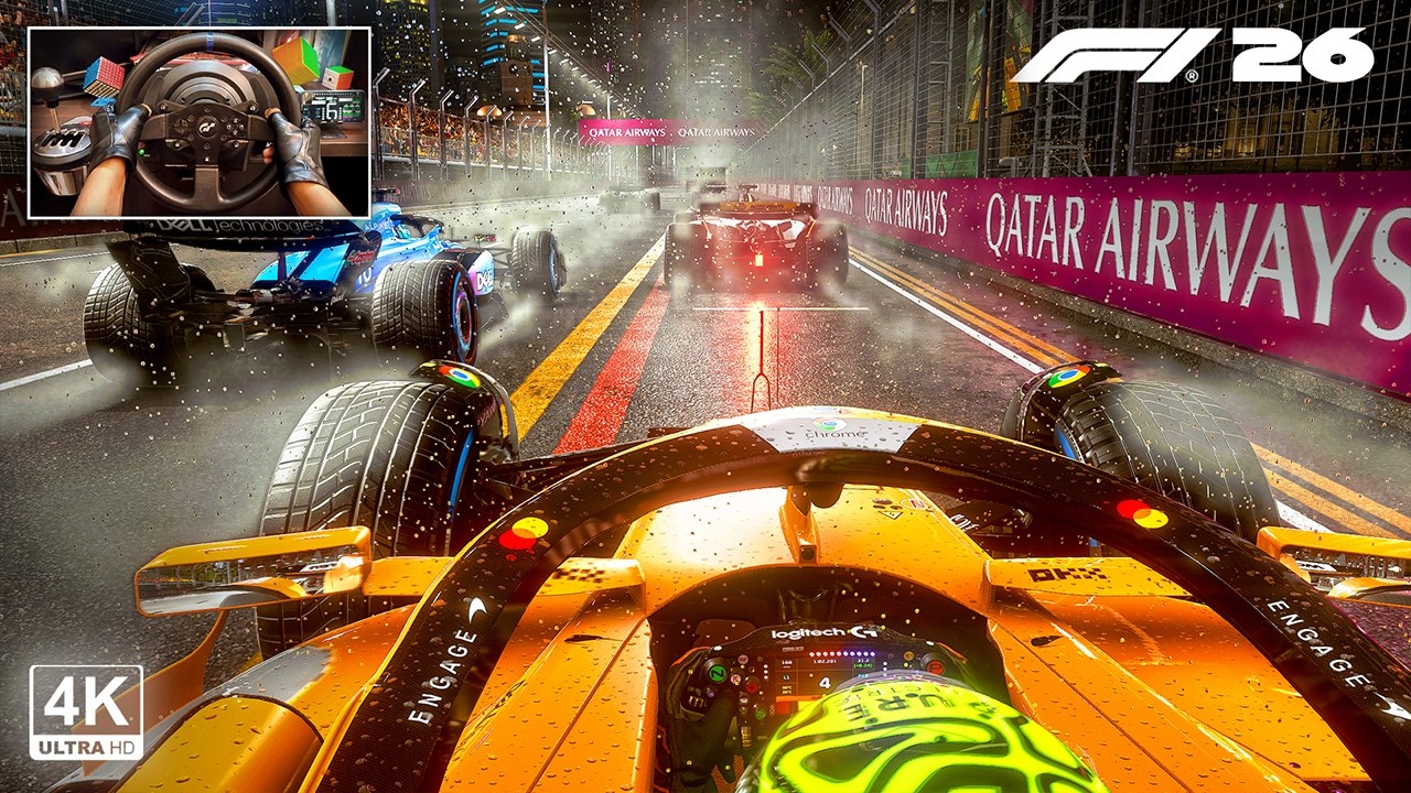 F1 26 MOD - Lando Norris's McLaren MCL40 | Singapore GP Steering Wheel ...