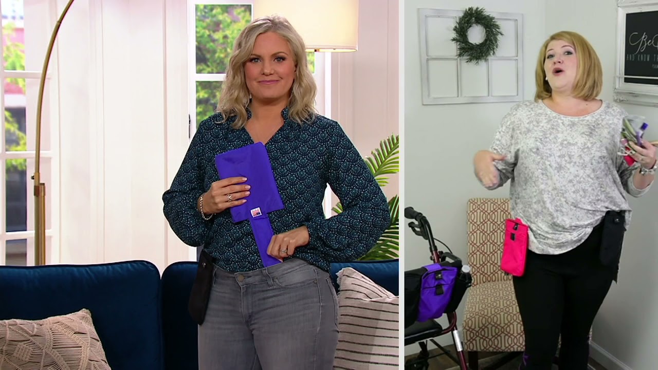 Pocket Plus Set of 2 Medium & Large Portable Pocket w/ Mag Closure on ...