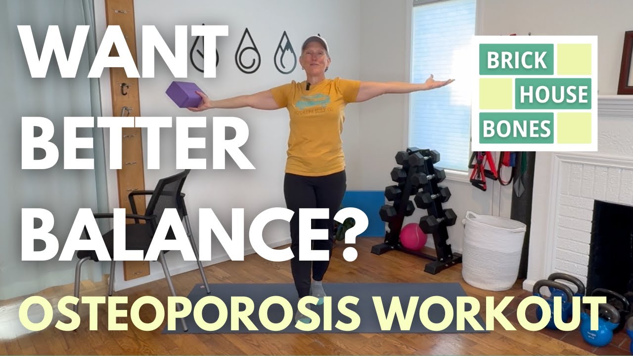 20 Minute Dynamic BALANCE Exercises for Stronger Bones - YouTube