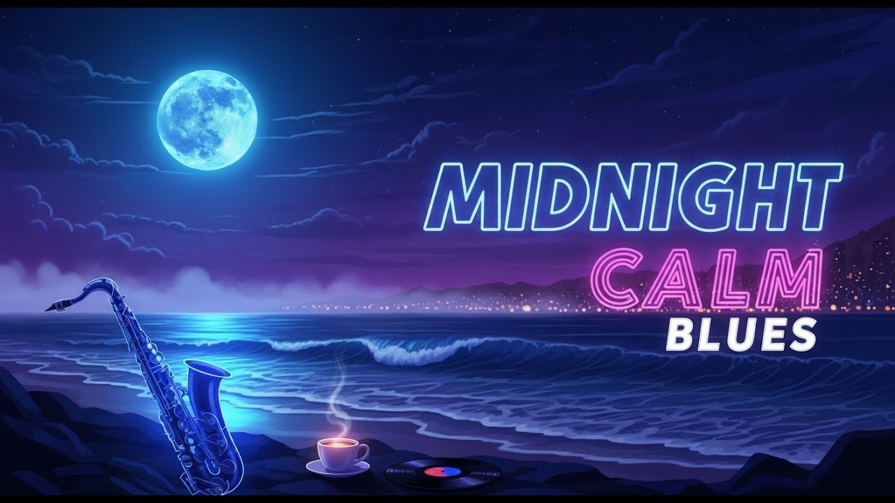 Relaxing Blues Guitar 🎸 | Midnight Calm Instrumentals for Sleep & Chill ...