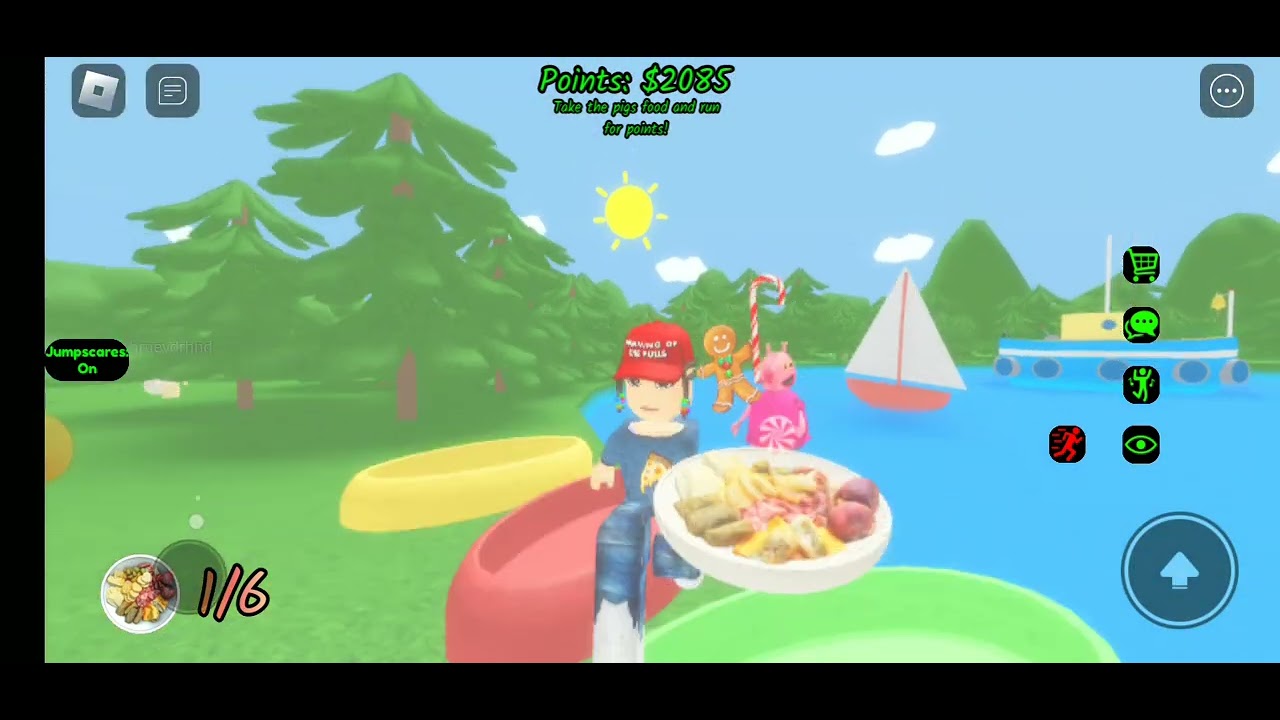 Playing Hungry Pig Roblox - YouTube