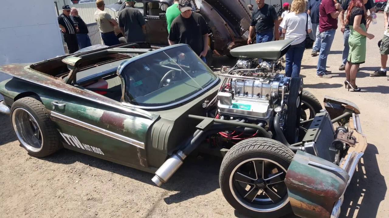 rat rods from the Princeton car show 2016 - YouTube