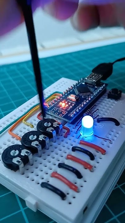 Arduino-Shorts. Colores RGB con potenciometro o automático #arduino #electronica #led #rgb - YouTube