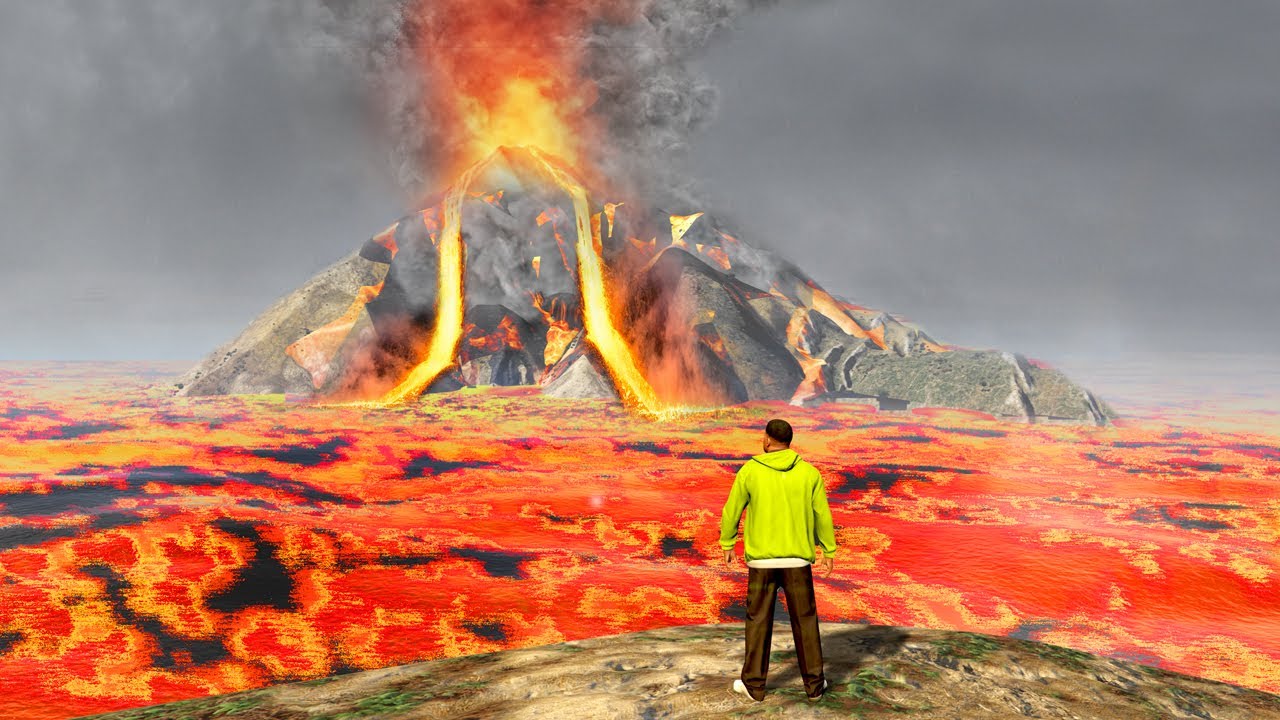 GTA 5 - The BIGGEST Volcano EVER!! - YouTube