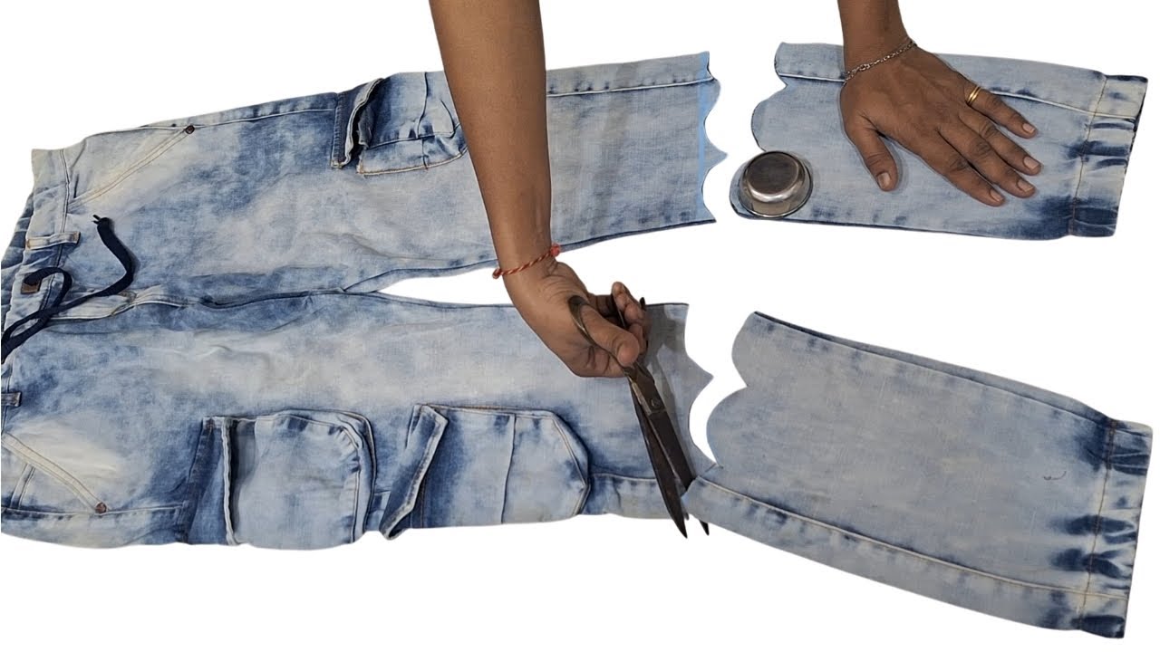 🤔 Recycle Jeans 🤔 # DiY IDEA From Old Jeans # New Idea From Old Jeans ...