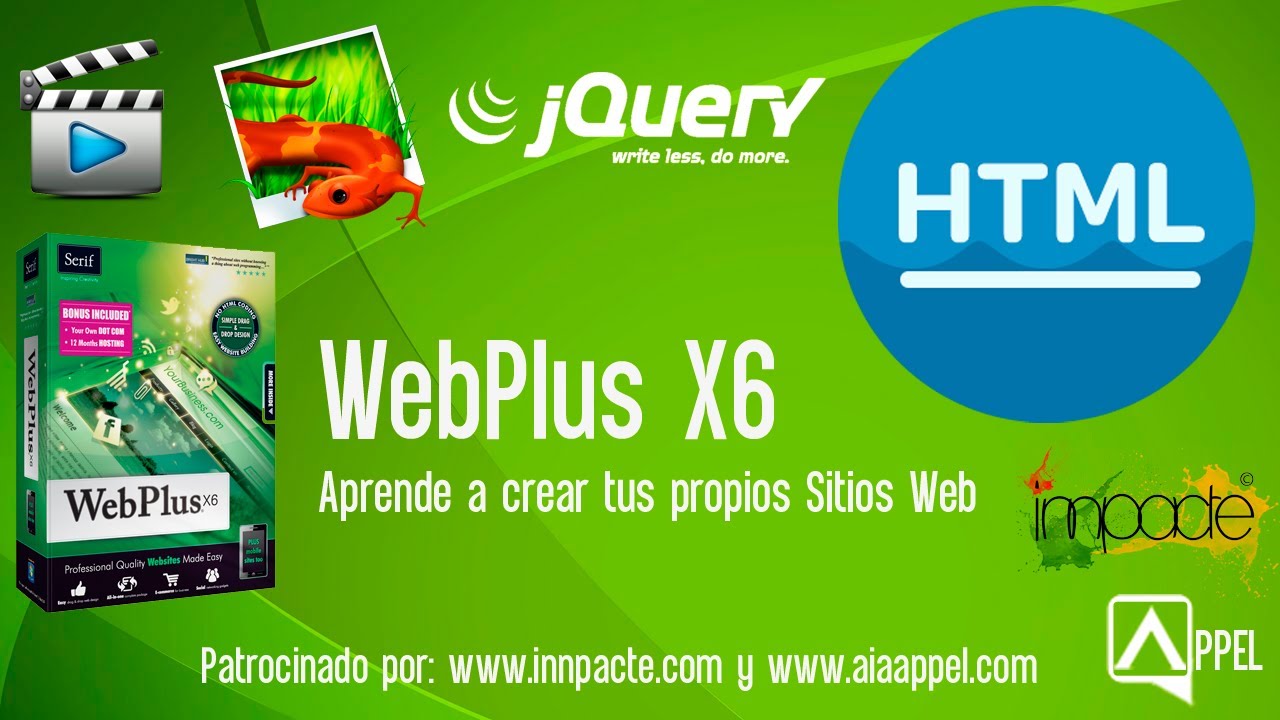 Curso WebPlus x6 menú archivo - YouTube