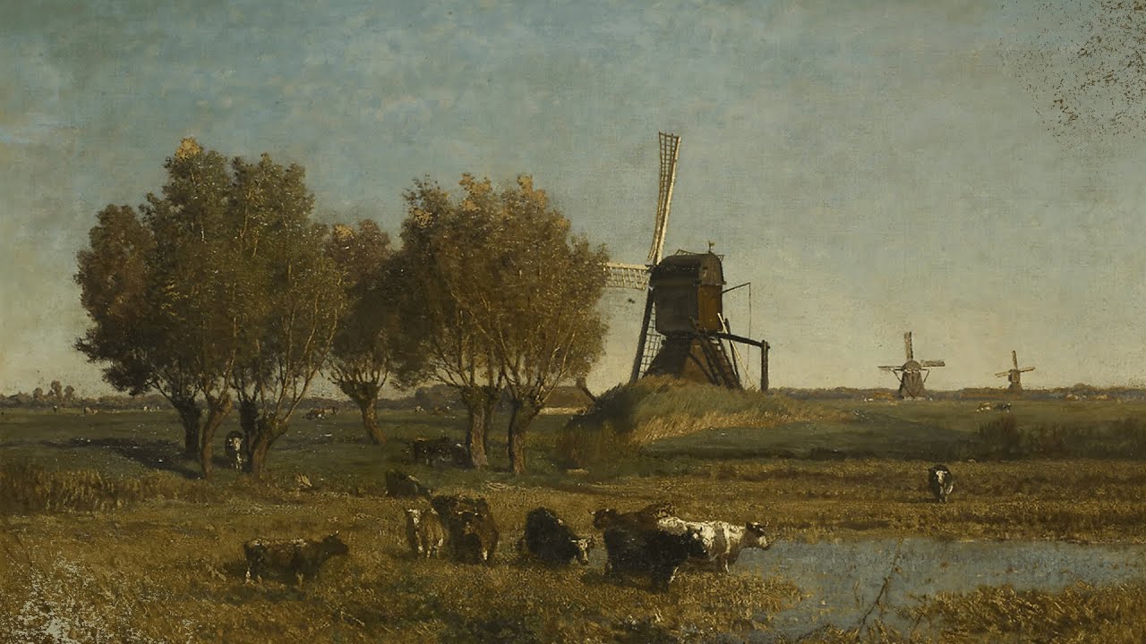 Cottage Core Vintage Art I Windmill Fields I Turn Your TV Into Art I ...