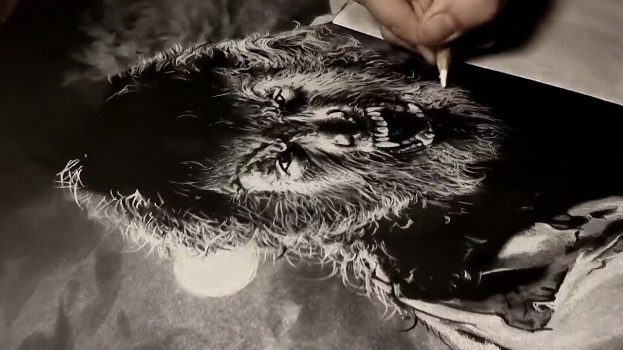 Drawing The Wolfman 2010 - YouTube
